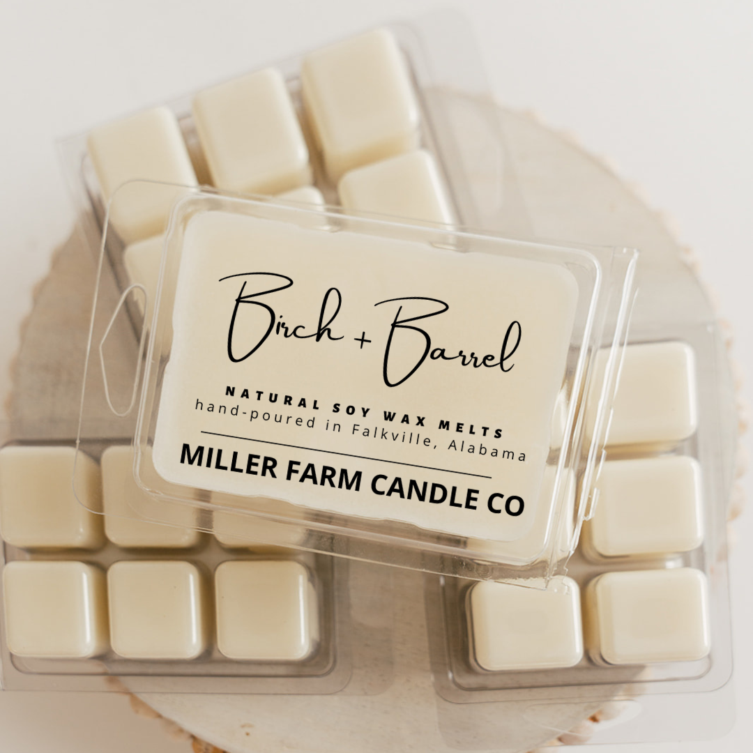Birch + Barrel Soy Wax Melts – Miller Farm Candle Co